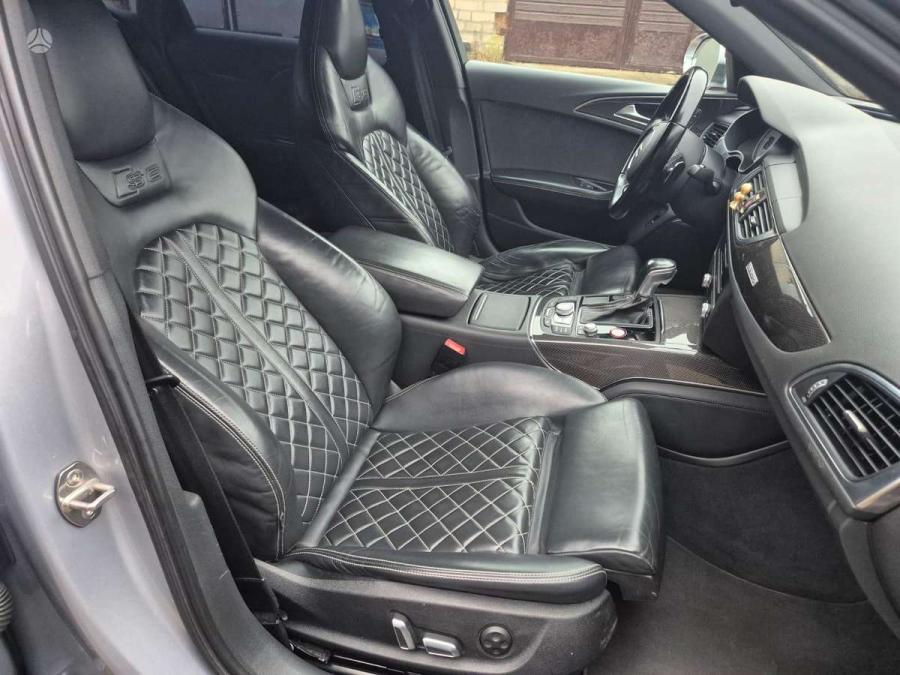 Grey Audi S6 2016 in Vilnius, with an engine capacity of 3.99 L and mileage of 220 thousand km for 25500 €, photo 12 on AUTOMOTO.COM.LV