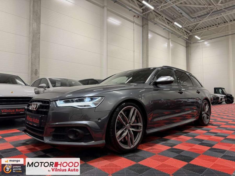 Grey Audi S6 2015 in Vilnius, with an engine capacity of 3.99 L and mileage of 111 thousand km for 33990 €, photo 1 on AUTOMOTO.COM.LV