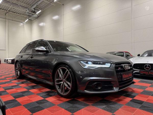 Grey Audi S6 2015 in Vilnius, with an engine capacity of 3.99 L and mileage of 111 thousand km for 33990 €, photo 3 on AUTOMOTO.COM.LV