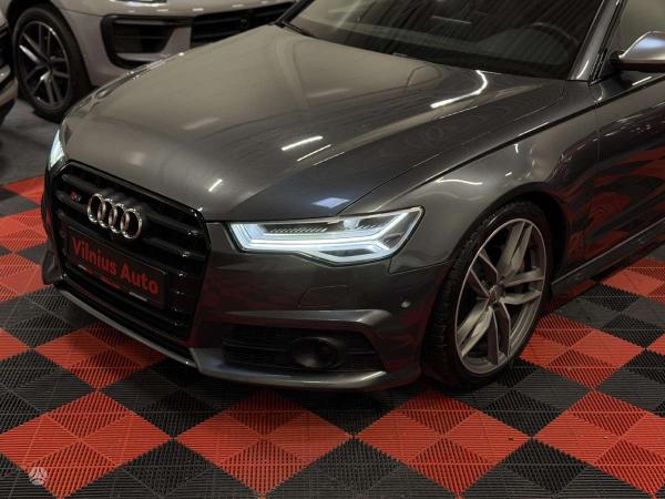 Grey Audi S6 2015 in Vilnius, with an engine capacity of 3.99 L and mileage of 111 thousand km for 33990 €, photo 7 on AUTOMOTO.COM.LV