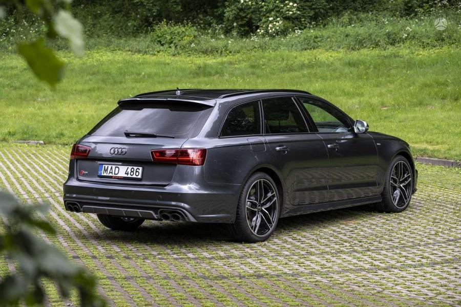 Grey Audi S6 2016 in Vilnius, with an engine capacity of 3.99 L and mileage of 274 thousand km for 25000 €, photo 8 on AUTOMOTO.COM.LV