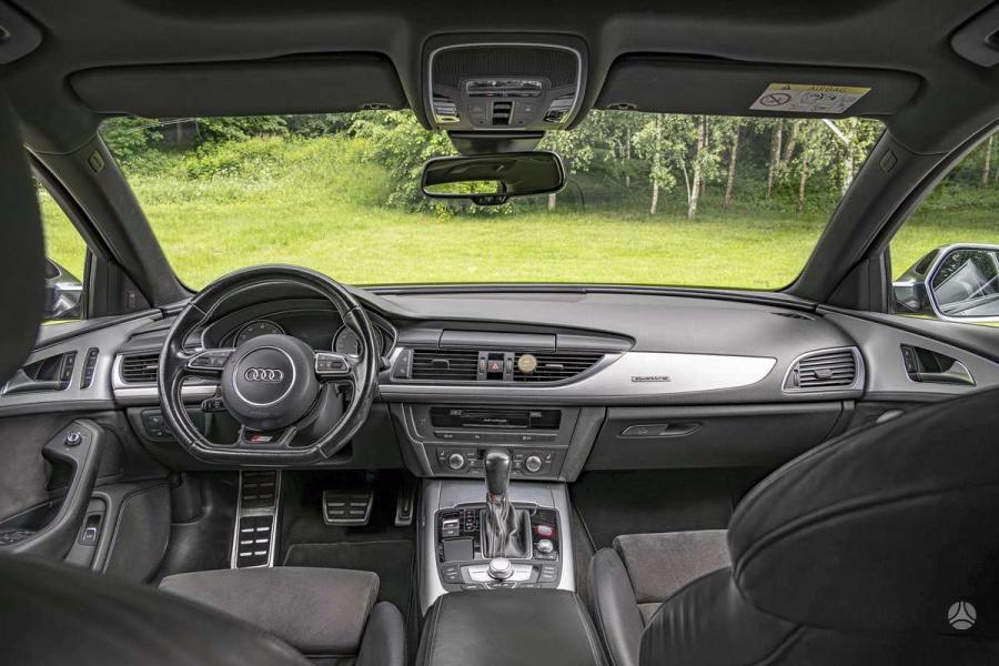 Grey Audi S6 2016 in Vilnius, with an engine capacity of 3.99 L and mileage of 274 thousand km for 25000 €, photo 18 on AUTOMOTO.COM.LV