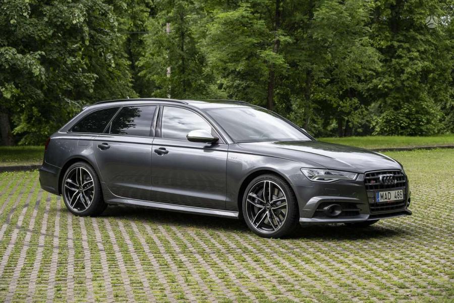 Grey Audi S6 2016 in Vilnius, with an engine capacity of 3.99 L and mileage of 274 thousand km for 25000 €, photo 25 on AUTOMOTO.COM.LV