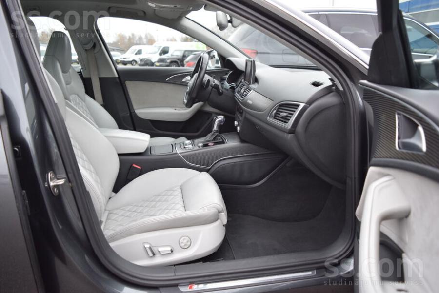 Pelēks Audi S6 2017 Rīga, ar dzinēja tilpumu 4.00 L un nobraukumu 178 tūkst. km par 25500 €, foto 15 vietnē AUTOMOTO.COM.LV