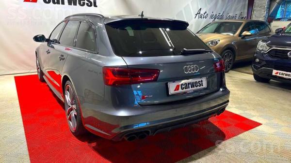 Grey Audi S6 2018 in Riga, with an engine capacity of 4.00 L and mileage of 80 thousand km for 38000 €, photo 6 on AUTOMOTO.COM.LV