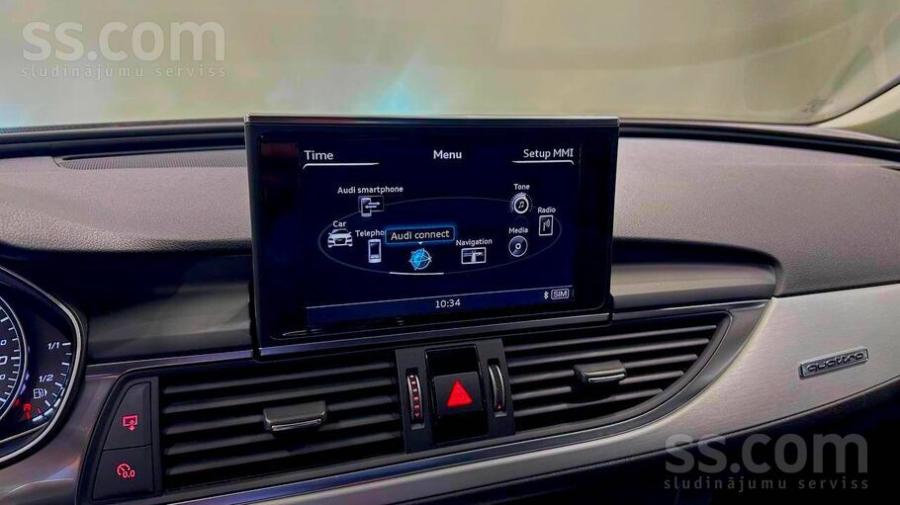 Grey Audi S6 2018 in Riga, with an engine capacity of 4.00 L and mileage of 80 thousand km for 38000 €, photo 19 on AUTOMOTO.COM.LV