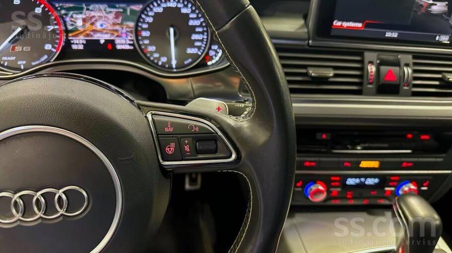 Grey Audi S6 2018 in Riga, with an engine capacity of 4.00 L and mileage of 80 thousand km for 38000 €, photo 28 on AUTOMOTO.COM.LV