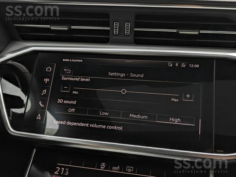 Grey Audi S6 2020 in Tukums, with an engine capacity of 3.00 L and mileage of 181 thousand km for 34500 €, photo 12 on AUTOMOTO.COM.LV