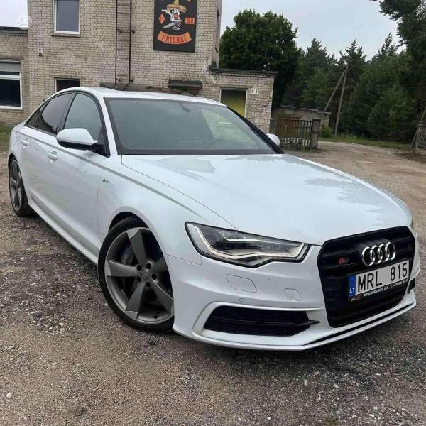 White Audi S6 2014 in Prienai, with an engine capacity of 3.99 L and mileage of 200 thousand km for 13999 €, photo 1 on AUTOMOTO.COM.LV