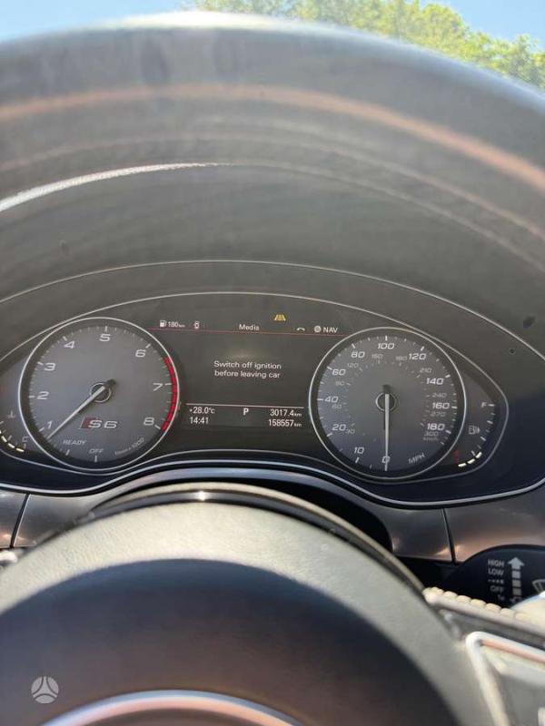 Balts Audi S6 2017 Mažeikiai, ar dzinēja tilpumu 3.99 L un nobraukumu 159 tūkst. km par 25000 €, foto 9 vietnē AUTOMOTO.COM.LV