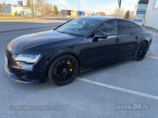 Black Audi S7 2012 in Tallinn, with an engine capacity of 4.00 L and mileage of 253 thousand km for 23900 €, photo 1 on AUTOMOTO.COM.LV
