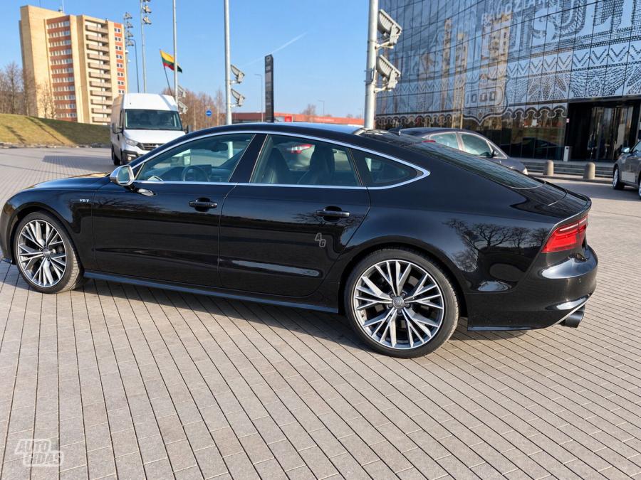 Black Audi S7 2013 in Kaunas, with an engine capacity of 4.00 L and mileage of 186 thousand km for 17900 €, photo 4 on AUTOMOTO.COM.LV