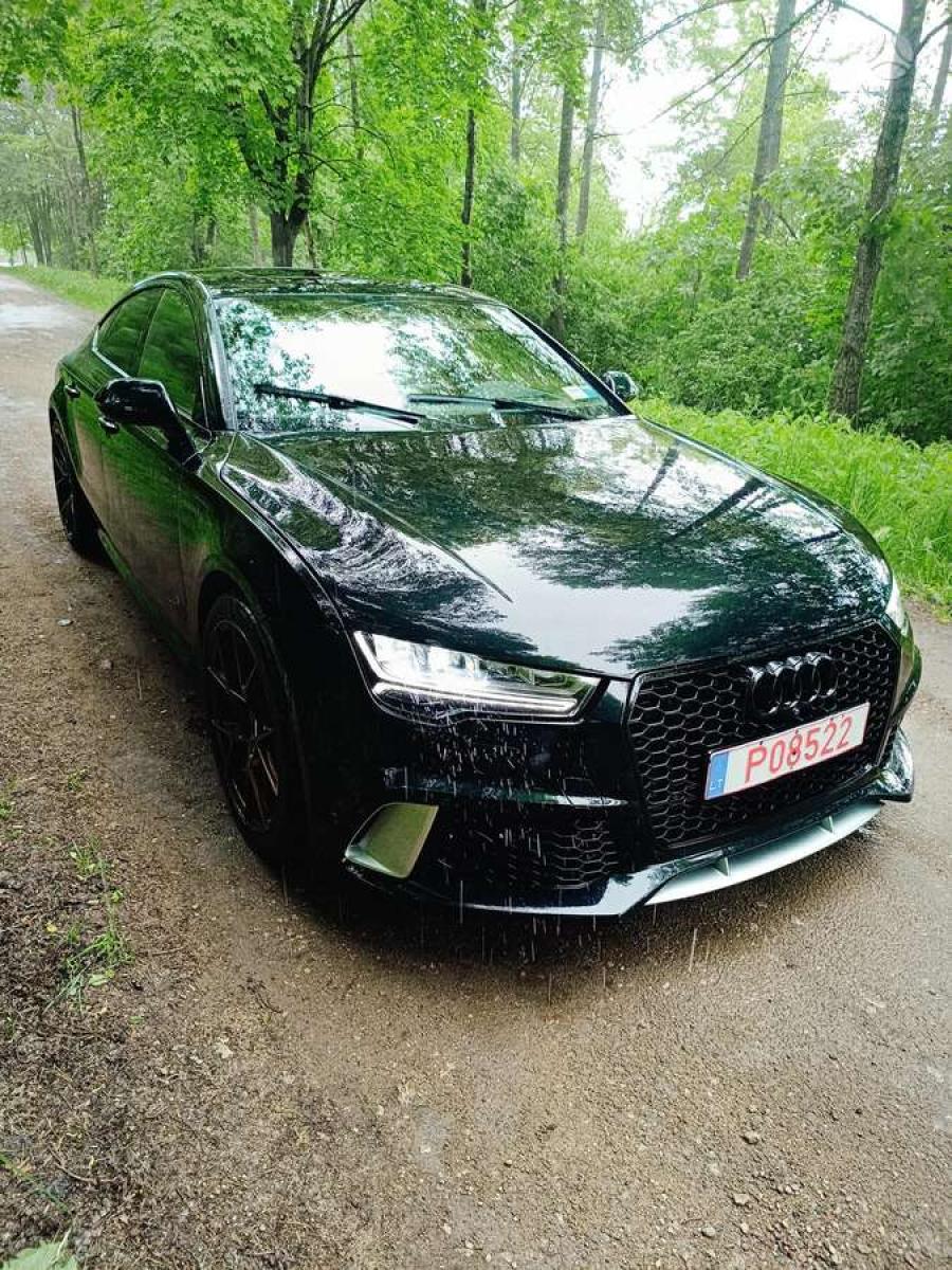 Black Audi S7 2016 in Kaunas, with an engine capacity of 0.00 L and mileage of 52 thousand km for 26900 €, photo 4 on AUTOMOTO.COM.LV