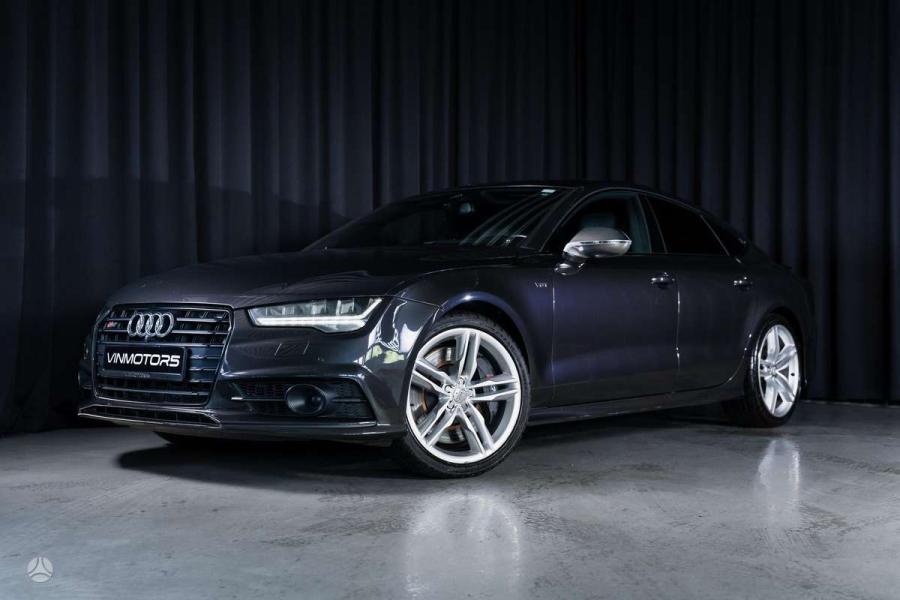Black Audi S7 2014 in Vilnius, with an engine capacity of 3.99 L and mileage of 165 thousand km for 21999 €, photo 1 on AUTOMOTO.COM.LV