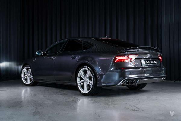 Black Audi S7 2014 in Vilnius, with an engine capacity of 3.99 L and mileage of 165 thousand km for 21999 €, photo 6 on AUTOMOTO.COM.LV