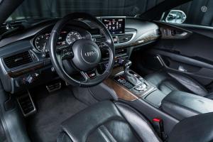 Black Audi S7 2014 in Vilnius, with an engine capacity of 3.99 L and mileage of 165 thousand km for 21999 €, photo 17 on AUTOMOTO.COM.LV