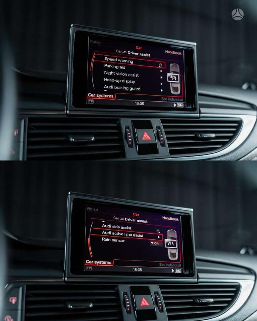 Black Audi S7 2014 in Vilnius, with an engine capacity of 3.99 L and mileage of 165 thousand km for 21999 €, photo 24 on AUTOMOTO.COM.LV