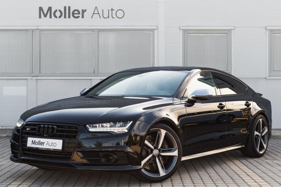 Melns Audi S7 2016 Ventspils, ar dzinēja tilpumu 4.00 L un nobraukumu 222 tūkst. km par 25900 €, foto 1 vietnē AUTOMOTO.COM.LV