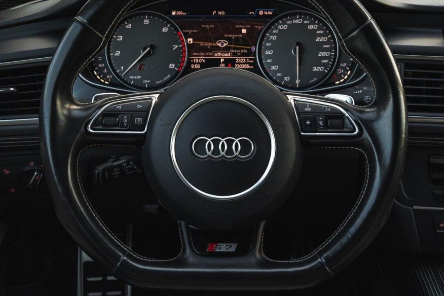 Melns Audi S7 2016 Ventspils, ar dzinēja tilpumu 4.00 L un nobraukumu 222 tūkst. km par 25900 €, foto 20 vietnē AUTOMOTO.COM.LV