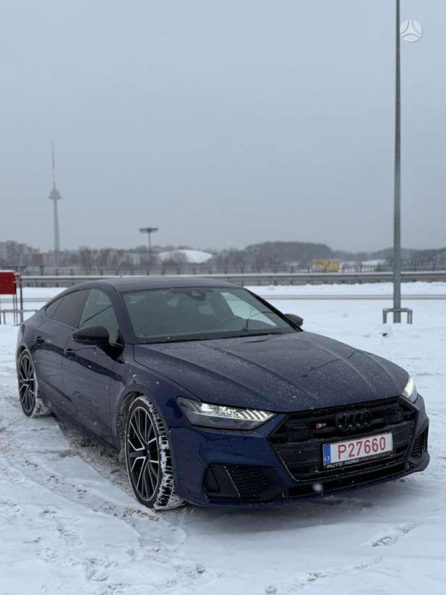 Blue Audi S7 2019 in Vilnius, with an engine capacity of 3.00 L and mileage of 99 thousand km for 52300 €, photo 3 on AUTOMOTO.COM.LV