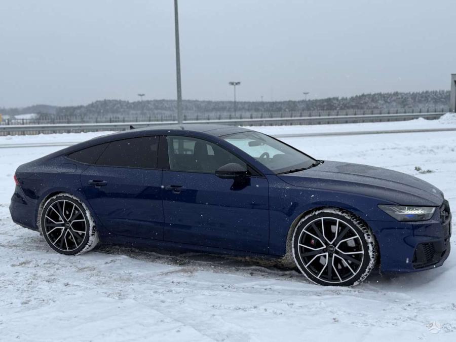 Blue Audi S7 2019 in Vilnius, with an engine capacity of 3.00 L and mileage of 99 thousand km for 52300 €, photo 5 on AUTOMOTO.COM.LV