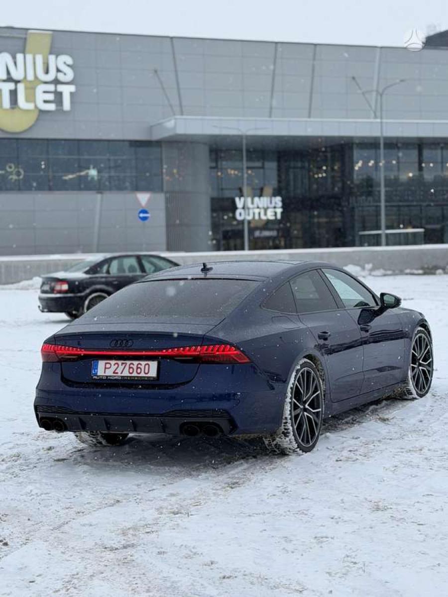 Blue Audi S7 2019 in Vilnius, with an engine capacity of 3.00 L and mileage of 99 thousand km for 52300 €, photo 7 on AUTOMOTO.COM.LV