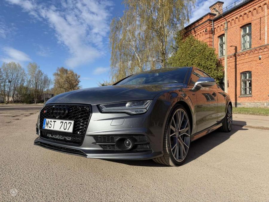 Pelēks Audi S7 2014 Kauņa, ar dzinēja tilpumu 3.99 L un nobraukumu 195 tūkst. km par 20800 €, foto 6 vietnē AUTOMOTO.COM.LV