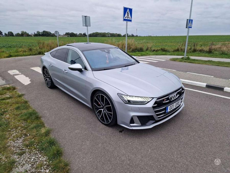 Grey Audi S7 2019 in Tallinn, with an engine capacity of 3.00 L and mileage of 107 thousand km for 52000 €, photo 6 on AUTOMOTO.COM.LV