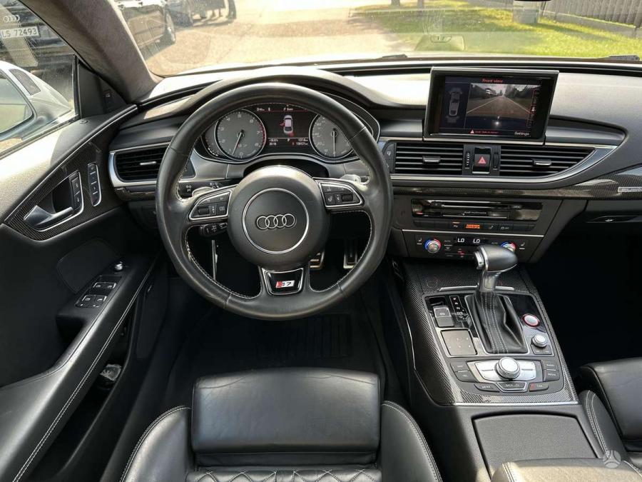 Pelēks Audi S7 2014 Šauļi, ar dzinēja tilpumu 3.99 L un nobraukumu 139 tūkst. km par 19999 €, foto 16 vietnē AUTOMOTO.COM.LV
