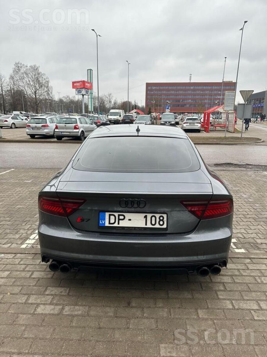 Grey Audi S7 2014 in Riga, with an engine capacity of 4.00 L and mileage of 244 thousand km for 27999 €, photo 3 on AUTOMOTO.COM.LV