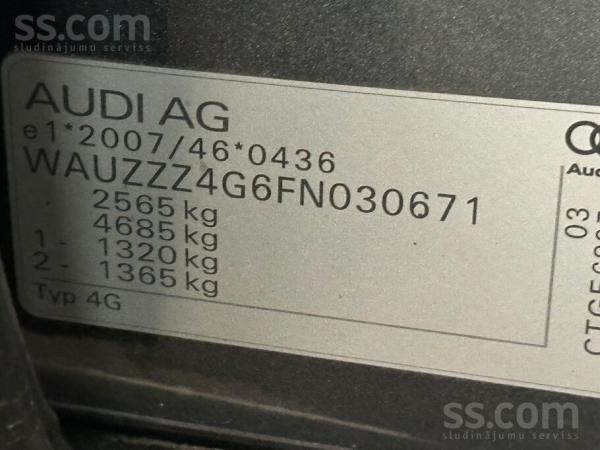 Grey Audi S7 2014 in Riga, with an engine capacity of 4.00 L and mileage of 244 thousand km for 27999 €, photo 3 on AUTOMOTO.COM.LV
