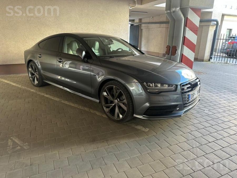 Grey Audi S7 2014 in Riga, with an engine capacity of 4.00 L and mileage of 244 thousand km for 27999 €, photo 13 on AUTOMOTO.COM.LV