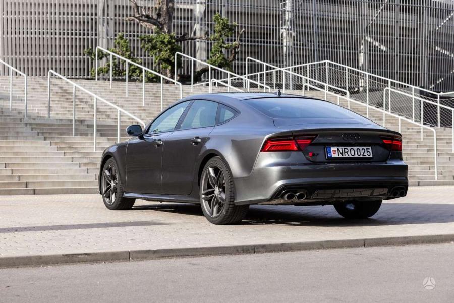 Grey Audi S7 2016 in Kaunas, with an engine capacity of 4.00 L and mileage of 144 thousand km for 23900 €, photo 5 on AUTOMOTO.COM.LV