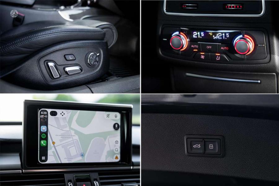 Grey Audi S7 2016 in Kaunas, with an engine capacity of 4.00 L and mileage of 144 thousand km for 23900 €, photo 13 on AUTOMOTO.COM.LV