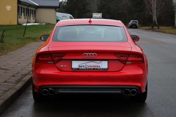 Red Audi S7 2014 in Vilnius, with an engine capacity of 3.99 L and mileage of 183 thousand km for 19200 €, photo 5 on AUTOMOTO.COM.LV
