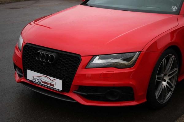 Red Audi S7 2014 in Vilnius, with an engine capacity of 3.99 L and mileage of 183 thousand km for 19200 €, photo 9 on AUTOMOTO.COM.LV