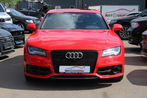 Red Audi S7 2014 in Vilnius, with an engine capacity of 3.99 L and mileage of 184 thousand km for 19200 €, photo 2 on AUTOMOTO.COM.LV