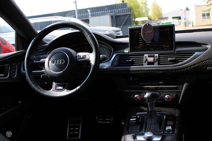 Red Audi S7 2014 in Vilnius, with an engine capacity of 3.99 L and mileage of 184 thousand km for 19200 €, photo 15 on AUTOMOTO.COM.LV