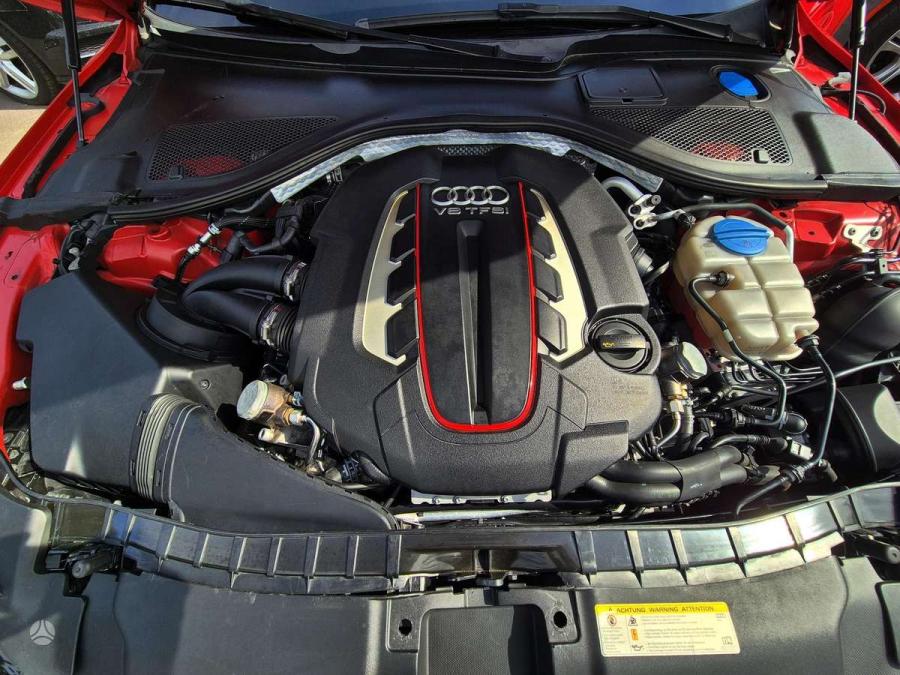 Red Audi S7 2014 in Vilnius, with an engine capacity of 3.99 L and mileage of 184 thousand km for 19200 €, photo 31 on AUTOMOTO.COM.LV