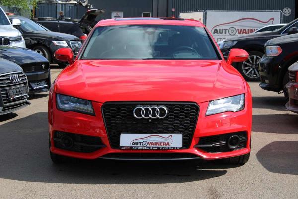 Red Audi S7 2014 in Vilnius, with an engine capacity of 3.99 L and mileage of 184 thousand km for 19200 €, photo 2 on AUTOMOTO.COM.LV