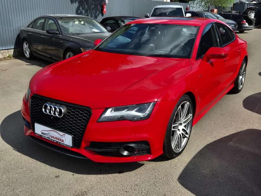 Sarkans Audi S7 2014 Viļņa, ar dzinēja tilpumu 3.99 L un nobraukumu 184 tūkst. km par 19200 €, foto 4 vietnē AUTOMOTO.COM.LV