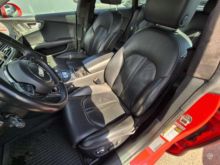 Sarkans Audi S7 2014 Viļņa, ar dzinēja tilpumu 3.99 L un nobraukumu 184 tūkst. km par 19200 €, foto 9 vietnē AUTOMOTO.COM.LV