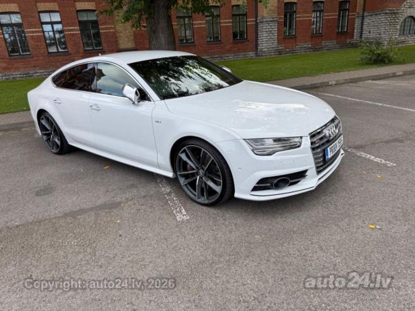 White Audi S7 2015 in Tallinn, with an engine capacity of 3.99 L and mileage of 36 thousand km for 43500 €, photo 1 on AUTOMOTO.COM.LV