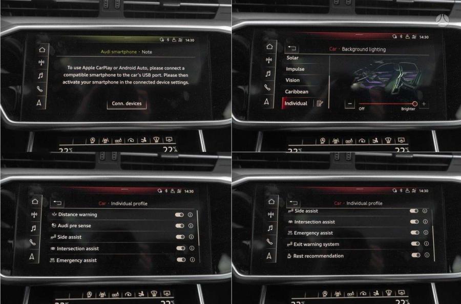 Balts Audi S7 2019 Viļņa, ar dzinēja tilpumu 2.97 L un nobraukumu 121 tūkst. km par 45400 €, foto 30 vietnē AUTOMOTO.COM.LV