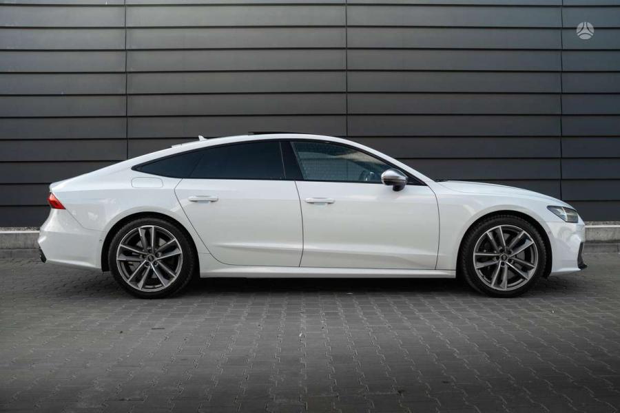 White Audi S7 2019 in Vilnius, with an engine capacity of 2.97 L and mileage of 121 thousand km for 44600 €, photo 10 on AUTOMOTO.COM.LV