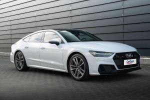 White Audi S7 2019 in Vilnius, with an engine capacity of 2.97 L and mileage of 121 thousand km for 44600 €, photo 11 on AUTOMOTO.COM.LV
