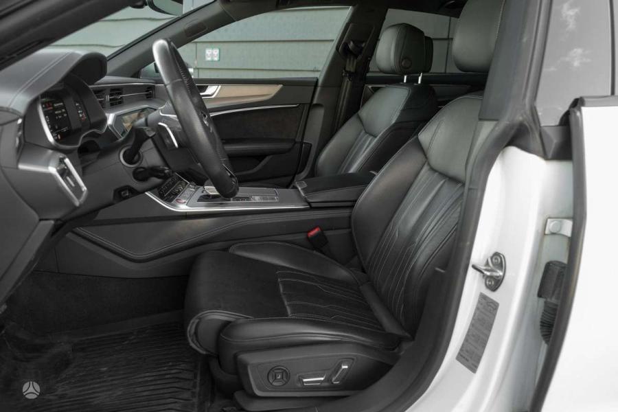 White Audi S7 2019 in Vilnius, with an engine capacity of 2.97 L and mileage of 121 thousand km for 44600 €, photo 15 on AUTOMOTO.COM.LV