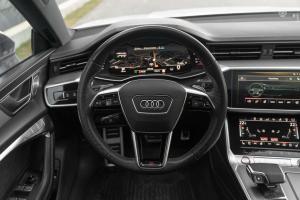 White Audi S7 2019 in Vilnius, with an engine capacity of 2.97 L and mileage of 121 thousand km for 44600 €, photo 24 on AUTOMOTO.COM.LV