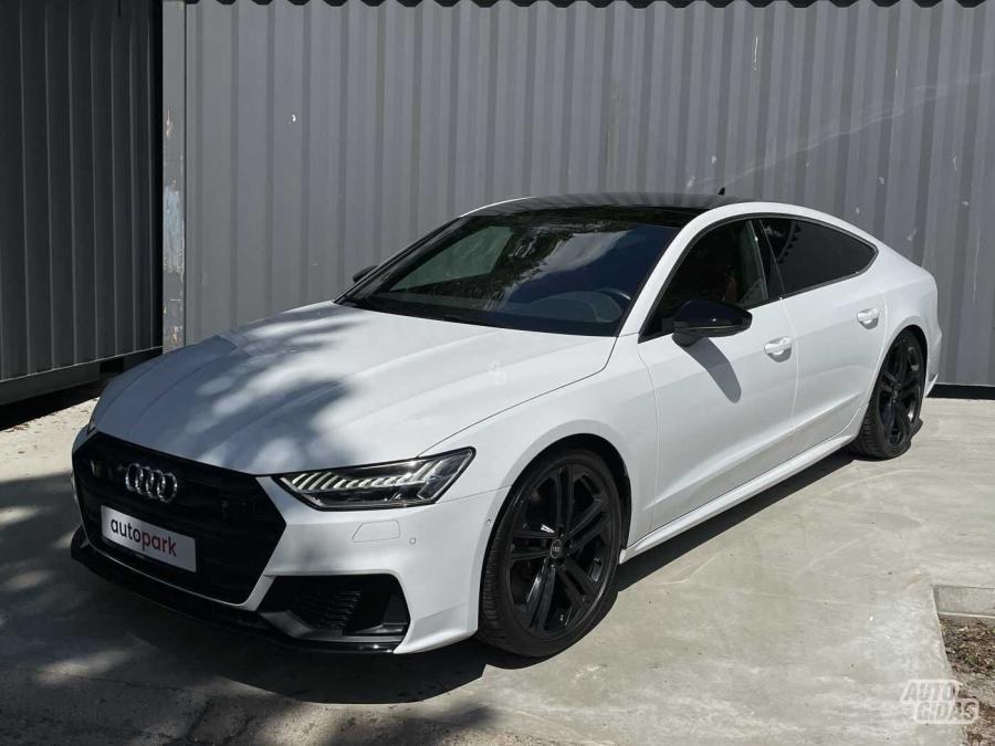 Balts Audi S7 2022 Viļņa, ar dzinēja tilpumu 2.90 L un nobraukumu 61 tūkst. km par 54900 €, foto 1 vietnē AUTOMOTO.COM.LV