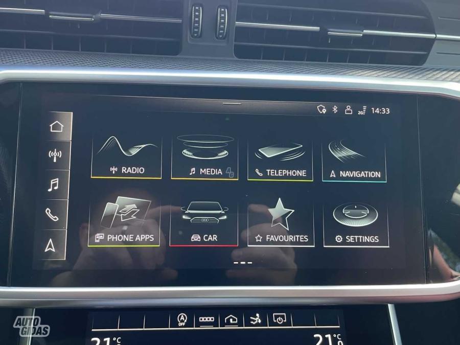 Balts Audi S7 2022 Viļņa, ar dzinēja tilpumu 2.90 L un nobraukumu 61 tūkst. km par 54900 €, foto 21 vietnē AUTOMOTO.COM.LV